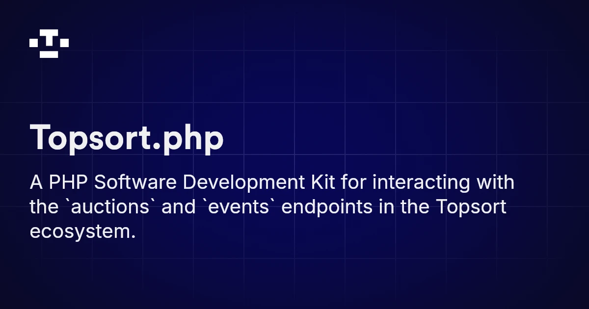 Topsort.php | Topsort Documentation