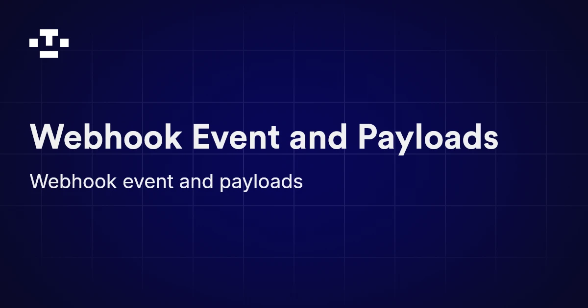 Webhook Event and Payloads | Topsort Documentation